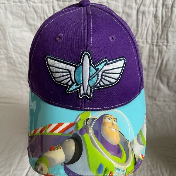 Disney | Accessories | Disney Buzz Lightyear Kids Hat Purple And Blue ...